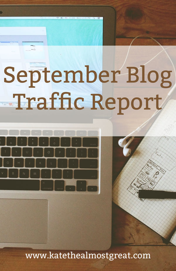 September Blog Traffic Report - Kate the (Almost) Great